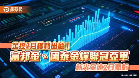 富邦金前2月EPS達2 2元居冠國泰金1 53元緊追 各大金控損益一表看懂
