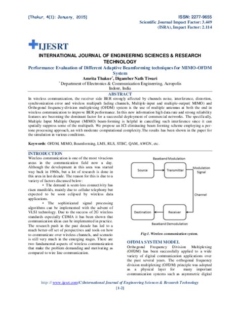 Pdf Performance Evaluation Of Different Adaptive Beamforming