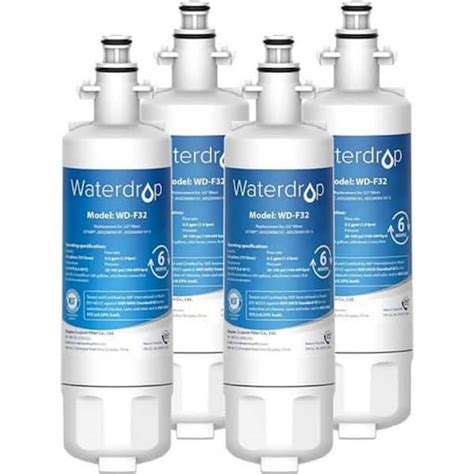 Waterdrop B WD LT700P 4 Refrigerator Water Filter Replacement For LG LT700P Kenmore 469690