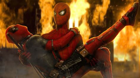 Deadpool Vs Spiderman Wallpaper Hd