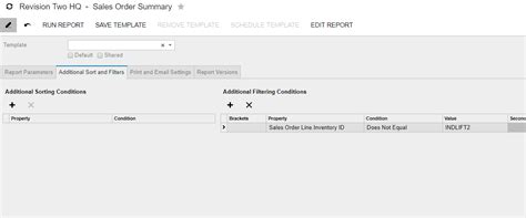 Acumatica Exclude Orders From Sales Order Summary Report Stack Overflow