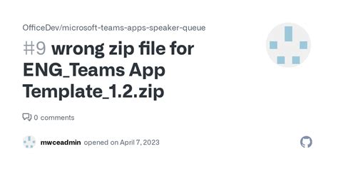 Wrong Zip File For Eng Teams App Template 1 2 Zip · Issue 9