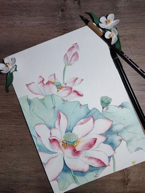古风水彩画 古风水彩画教程 博物迷