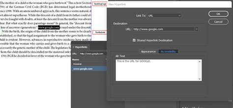 Indesign Javascript To Add The Hyperlink Alternate Adobe Community