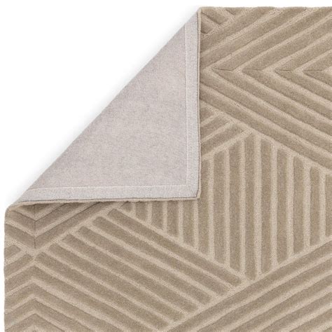 On Sale Hague Modern Plain Geometric Hand Carved Hi Low 3d Ridged Cut