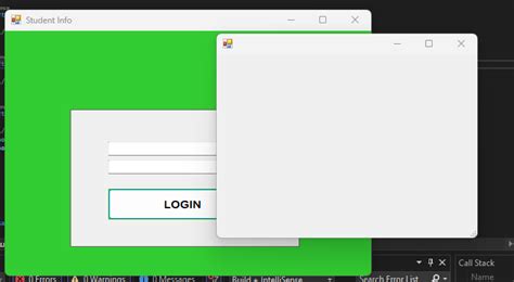 C Form Is Blank When Opened By Program But Not In Designer Stack
