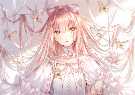 Anime Girl With Long Pink Hair At Isaac Brier Blog
