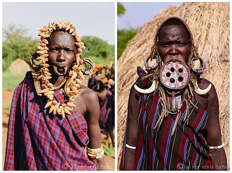 Mursi Tribe And Lip Plates As Her World Turns