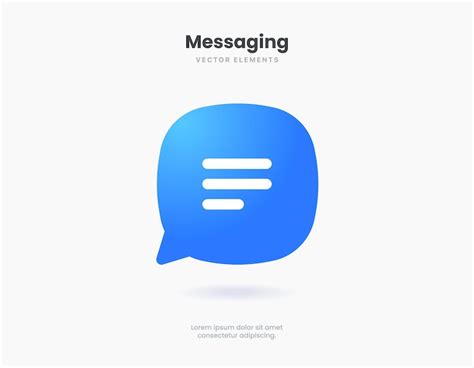 3d 메시지 채팅 말하기 대화 모바일 앱 웹 사이트 모바일 앱 Ui에 대한 채팅 아이콘 기호 기호 프리미엄 벡터