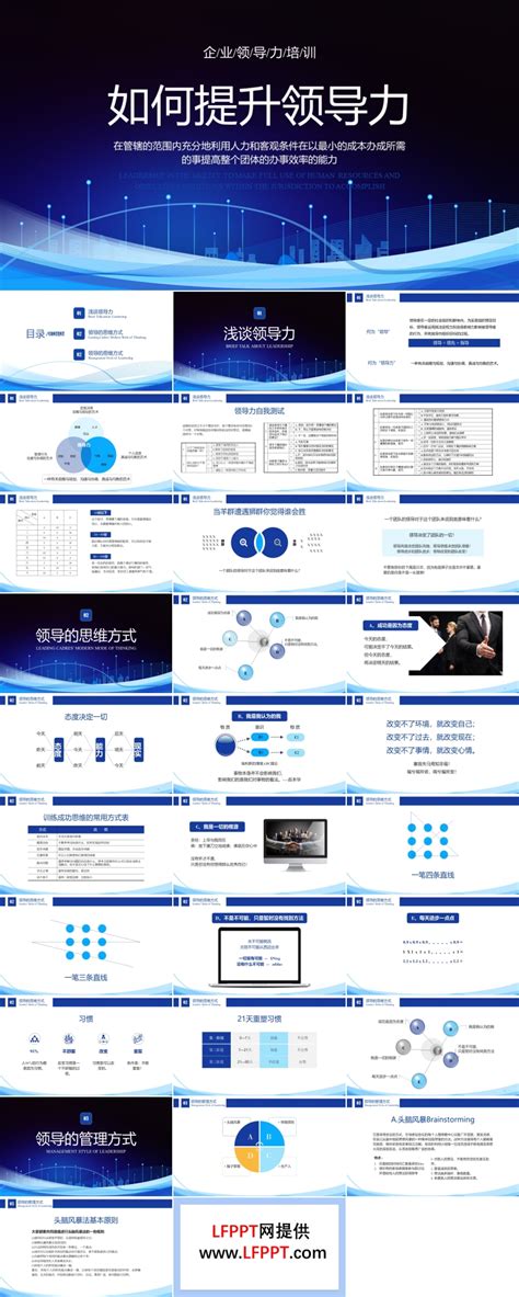 如何提升领导力PPT课件企业管理培训下载 LFPPT