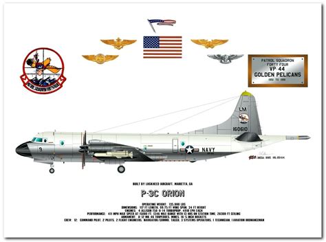 P 3c Orion Of The Vp 44 Golden Pelicans Print Configured For 1978