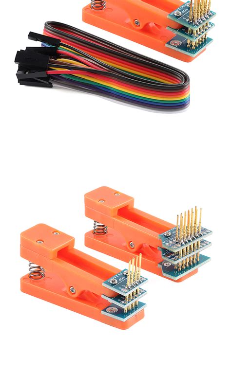 2 54mm间距单 双排4 5 6针测试夹程序烧录夹pcb烧录夹具编程器 阿里巴巴