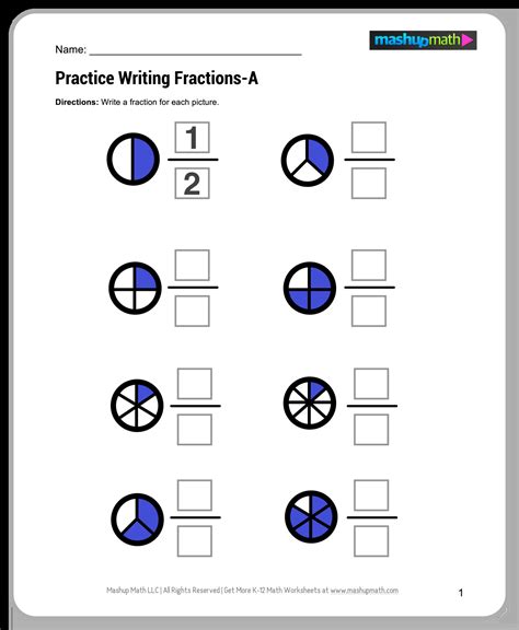 Free 2nd Grade Math Worksheets Fractions 2nd Grade Math Worksheets