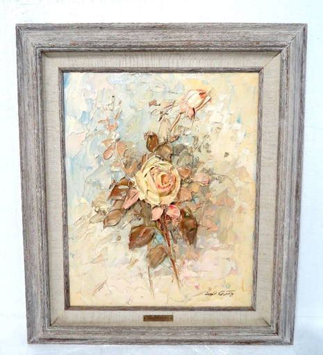 Laszlo Kohanecz Acrylic Painting Of Flowers Aug 11 2013 Bruce