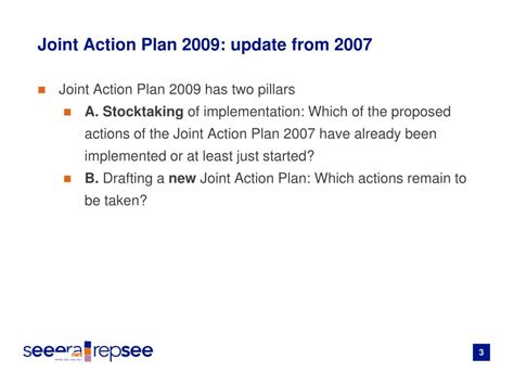 Ppt Joint Action Plan 2009 For Cooperation Beyond See Eranet