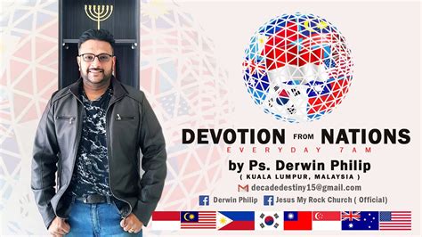 Devotion From Nations Ps Derwin Philip Malaysia Youtube