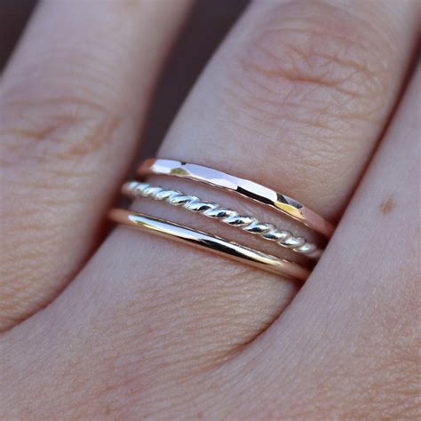 Handcrafted Classic Stack Ring Dp Jewelry Designs
