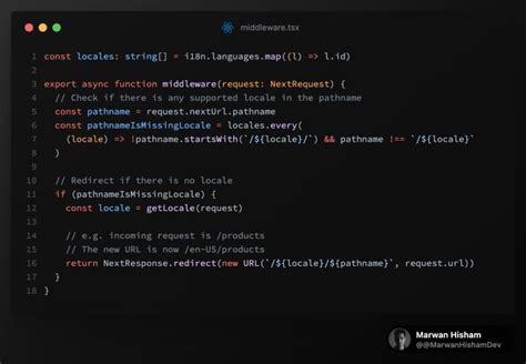 marwan hisham on linkedin usage of next js middleware for internalizations can you explain it my…