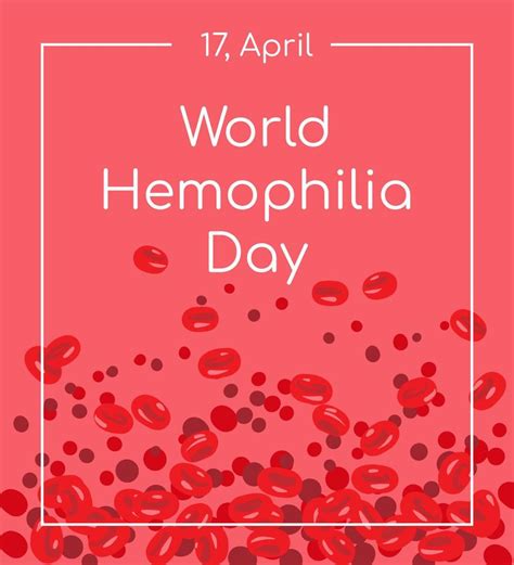 World Hemophilia Day Design Template April 17 Card Background