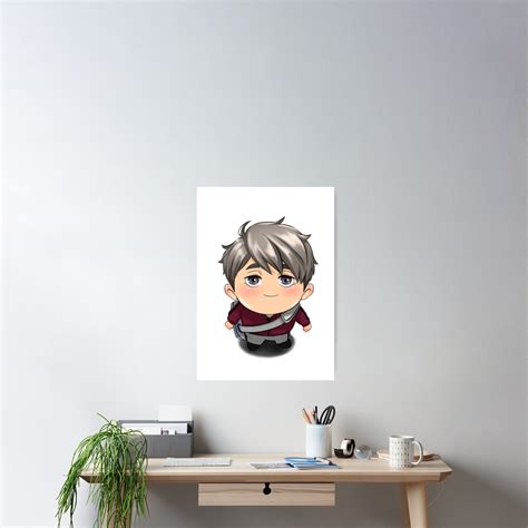 Osamu Look Up Chibi Poster For Sale By Dearchaz Redbubble