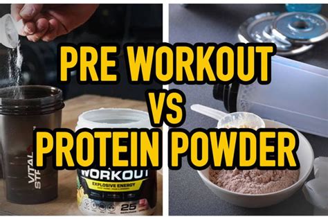 Pre Workout Vs Protein Powder At Oliver Chase Blog