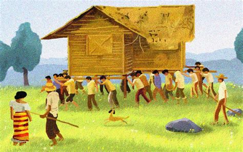 Bayanihan The Spirit Of Community Filipino Art Philippines