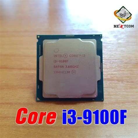 ⚡️cpu Intel Core I3 9100 9100f 3 60ghz 4คอร์ 4เธรด Socket 1151 V2 ฟรีซิลิโคน จัดส่งไว