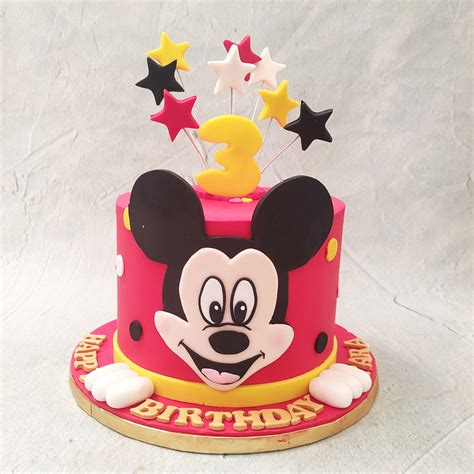 Mickey Mouse Star Cake Mickey Mouse Cake Order Custom Cakes In