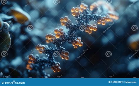 Exploring The Complexity Of Molecular Structures In Biology Stock Image