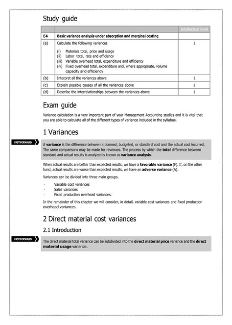 SOLUTION Basic Variance Analysis Studypool