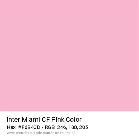 Inter Miami Cf Brand Color Codes