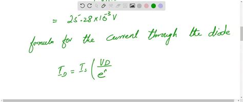 Solved Q6 A Using The Diode Equation Determine The Diode Current At 20Â°c For A Silicon