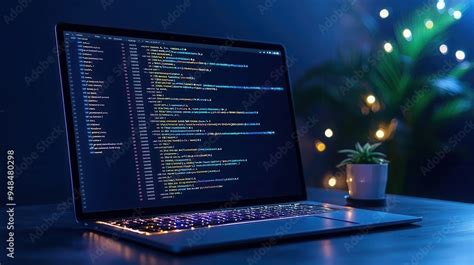 A Code Editor Displaying A Beautifully Organized And Color Coded Html And Css Layout