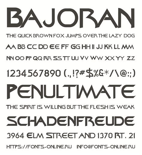Bajoran Font