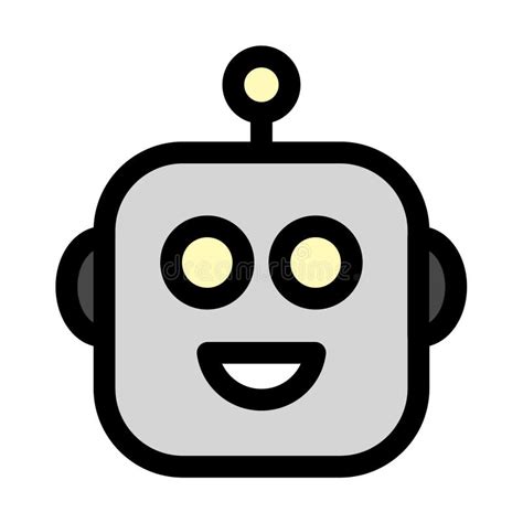 Robot Symbol Artificial Intelligence Icon Stock Illustration Robot Symbol Artificial Intelligence Icon Stock Illustration