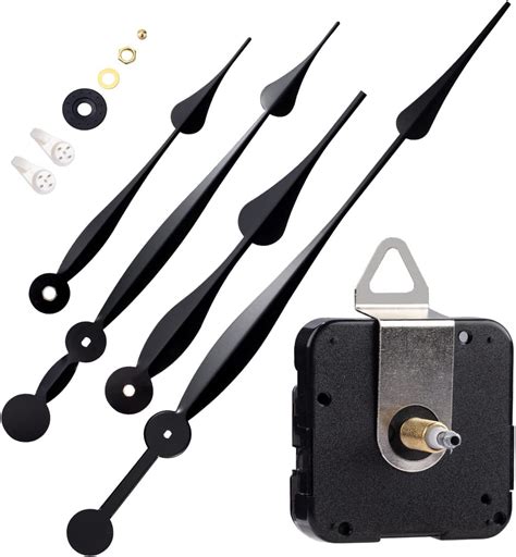 Amazon Com EMOON Clock Movement Mechanism Kit With Pack Long Spade Hands Quartz Clock Motor
