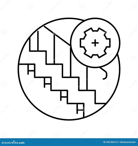 Installation Line Icons Collection Assembly Setup Configuration