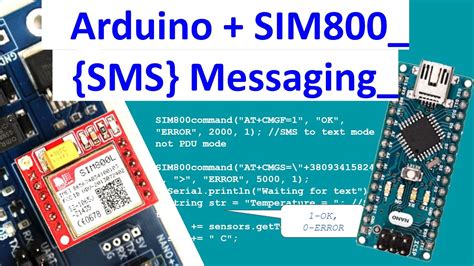 Sms Messaging With Arduino And Sim800 Your Complete Guide Youtube