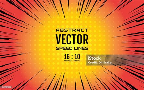 텍스트에 대 한 공간을 가진 다채로운 속도 라인 배경입니다 만화 및 만화에 대 한 효과 모션 라인 효과 폭발이 있는 프레임 중심 으로부터의 방사형 광선 디자인에 대 한