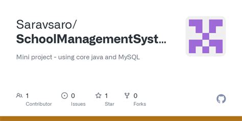 Github Saravsaroschoolmanagementsystem Miniproject Mini Project