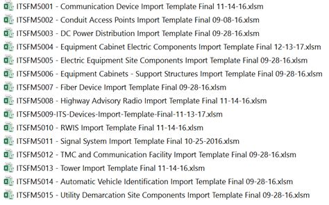 Feature Import Templates