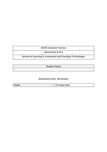 Full Resources For Igcse Computer Science Automated And Emerging Technologies Teaching Resources