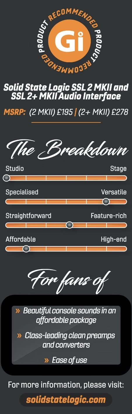 Solid State Logic SSL MKII And SSL MKII Audio Interface Review Guitar Interactive Magazine