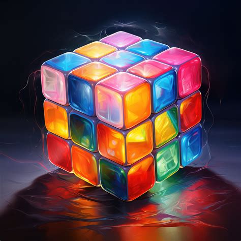 Rubik Cube Printable Rubik Cube Print Colorful Wall Art Download