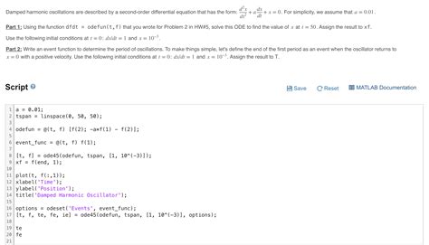 Solved Use Matlab Pleasescript A001tspan