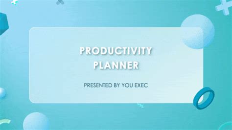 Productivity Planner Part Presentation Template
