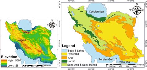 Climatic Classification And Digital Elevation Model Maps Of Iran And