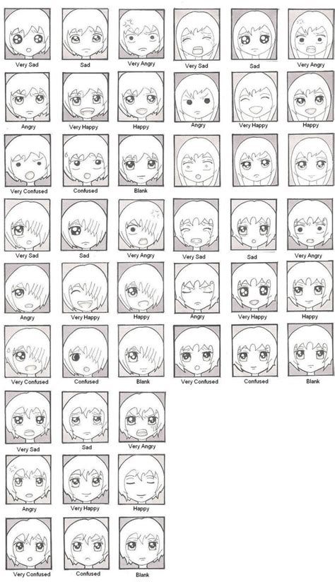 Chibi Expressions By Darkmoon On DeviantArt
