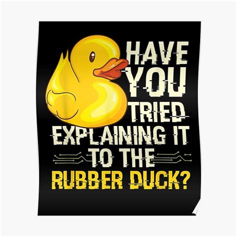 Funny Programmer Rubber Duck Debugging Funny Programmer T Design Premium Matte Vertical