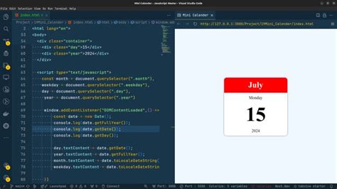 Created Mini Calendar With Html Css And Javascript Sumit Kumar Posted On The Topic Linkedin